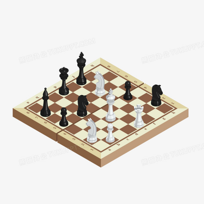 手绘矢量国际象棋棋盘PNG图片素材下载_手绘PNG_熊猫办公