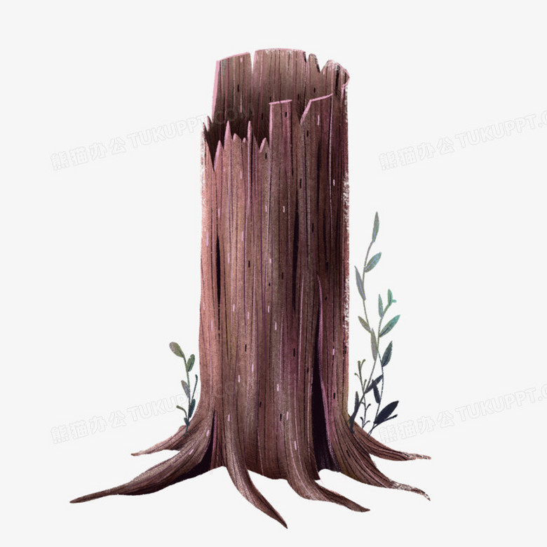 手绘插画风树根免抠元素PNG图片素材下载_手绘PNG_熊猫办公