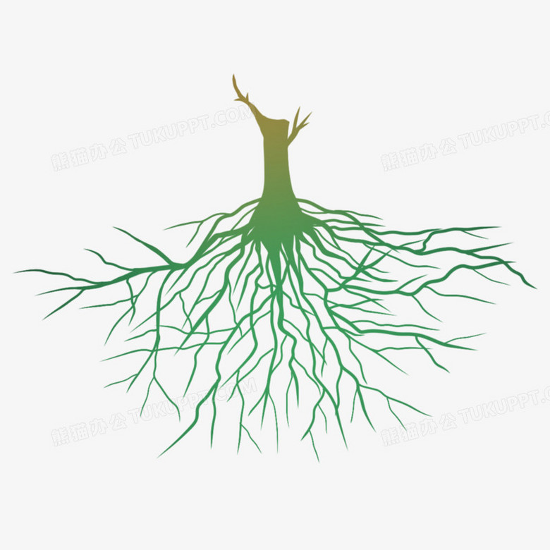 手绘树根剪影免抠元素PNG图片素材下载_手绘PNG_熊猫办公