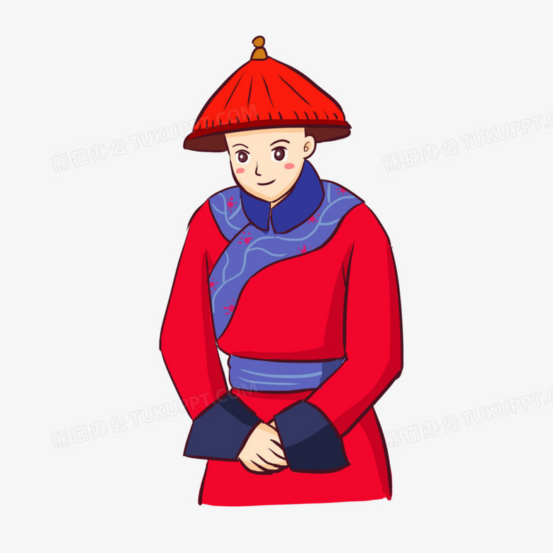 手绘卡通古代太监免抠元素PNG图片素材下载_手绘PNG_熊猫办公