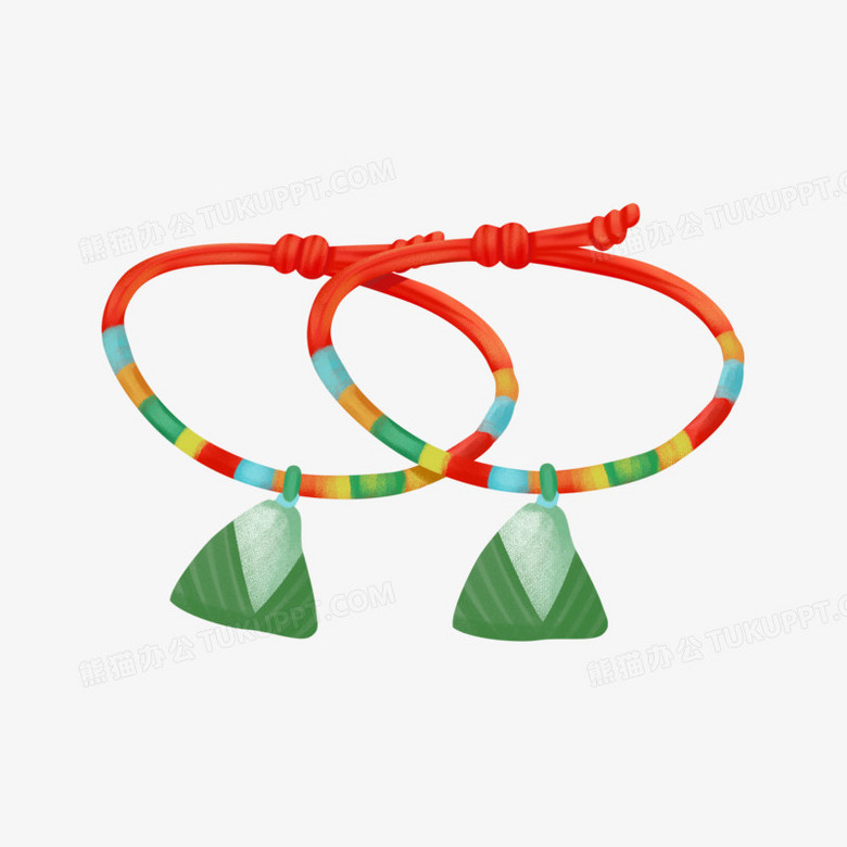 手绘写实端午节五彩绳元素PNG图片素材下载_元素PNG_熊猫办公