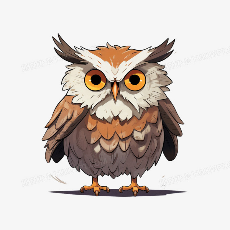 卡通猫头鹰元素PNG图片素材下载_猫头鹰PNG_熊猫办公