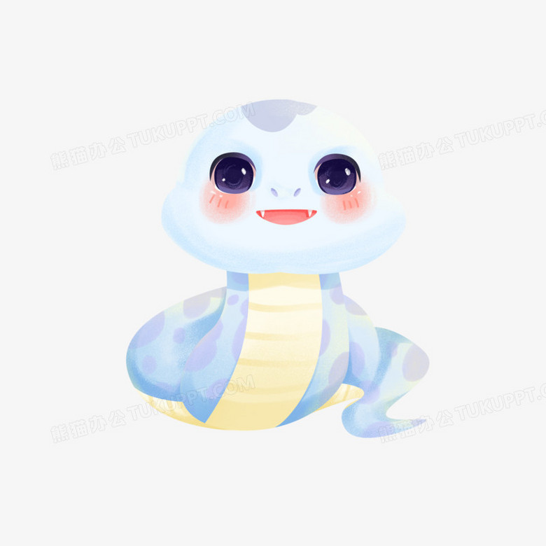 手绘插画风十二生肖蛇PNG图片素材下载_十二生肖PNG_熊猫办公