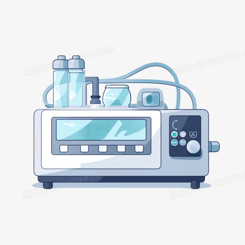 卡通医院呼吸机免抠元素PNG图片素材下载_医院PNG_熊猫办公