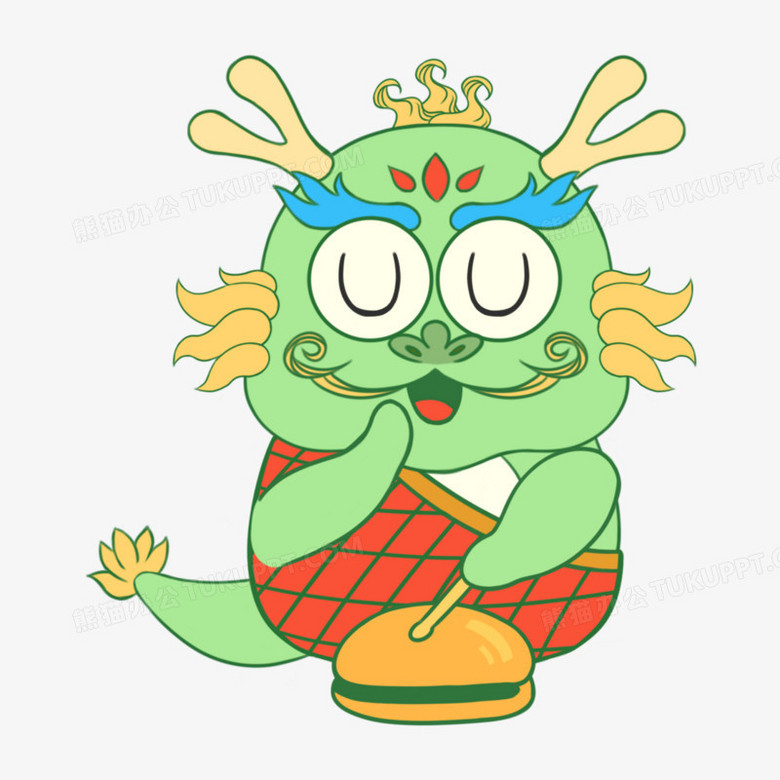 一组可爱卡通龙合集元素六PNG图片素材下载_卡通PNG_熊猫办公