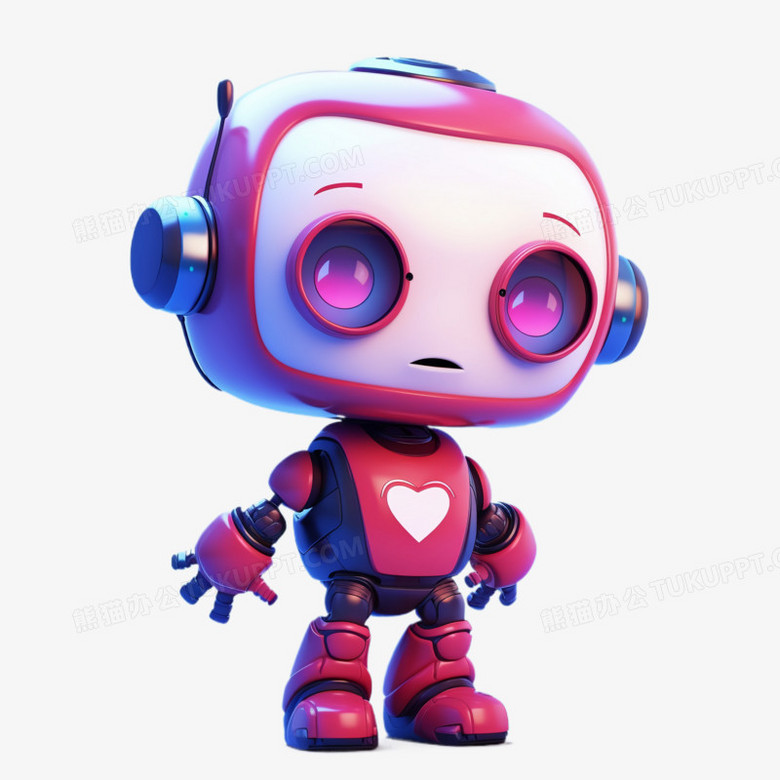 可爱彩色机器人免抠元素PNG图片素材下载_元素PNG_熊猫办公