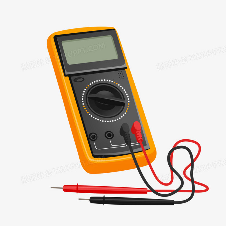 手绘写实万用表插画元素PNG图片素材下载_元素PNG_熊猫办公