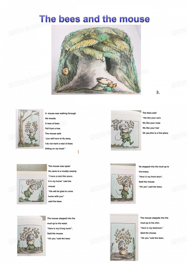 英语绘本故事-thebeesandthemousePPT模板下载_编号qragvgwl_熊猫办公
