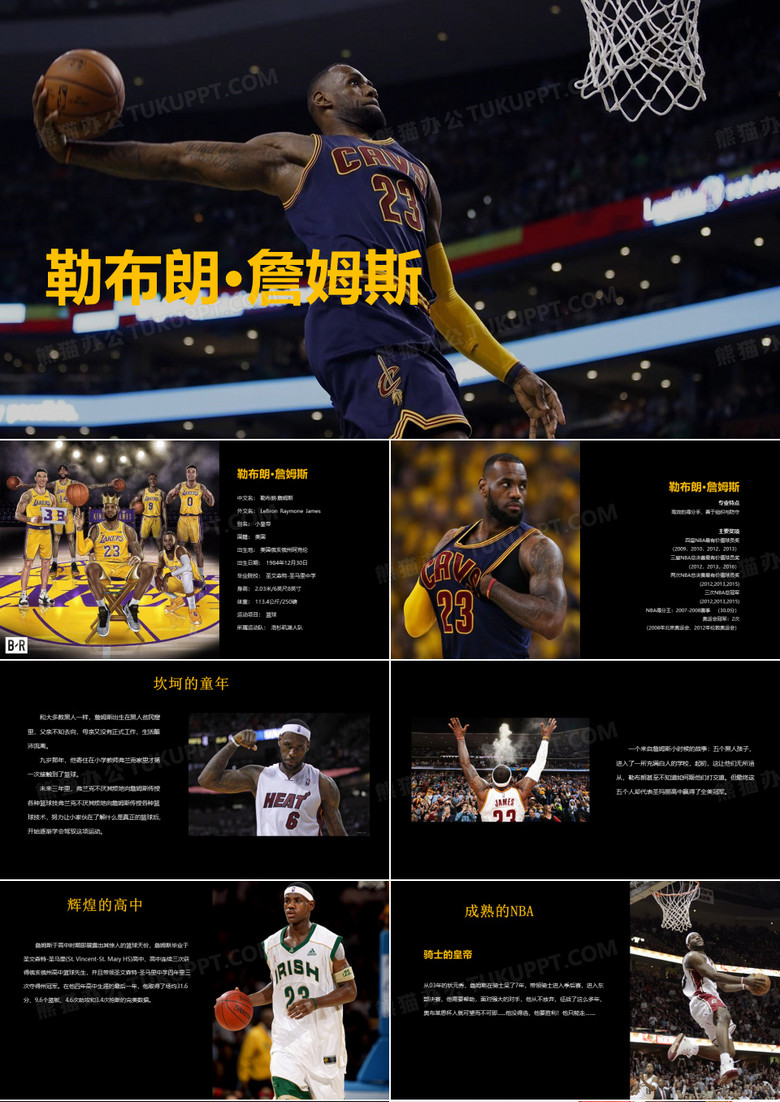 詹姆斯PPT模板下载_编号lprvgnmn_熊猫办公