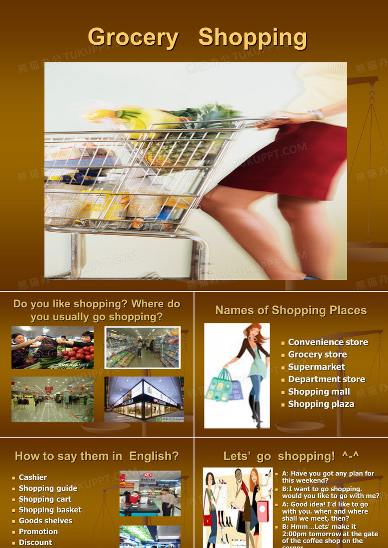 groceryshoppingPPT模板下载_编号qbwbajrp_熊猫办公