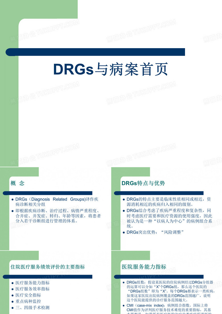 drgs与病案首页PPT模板下载_编号qexpgwkw_熊猫办公