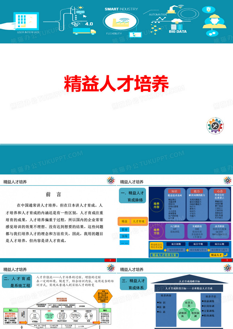 精益人才培养PPT模板下载_编号qxxexejg_熊猫办公