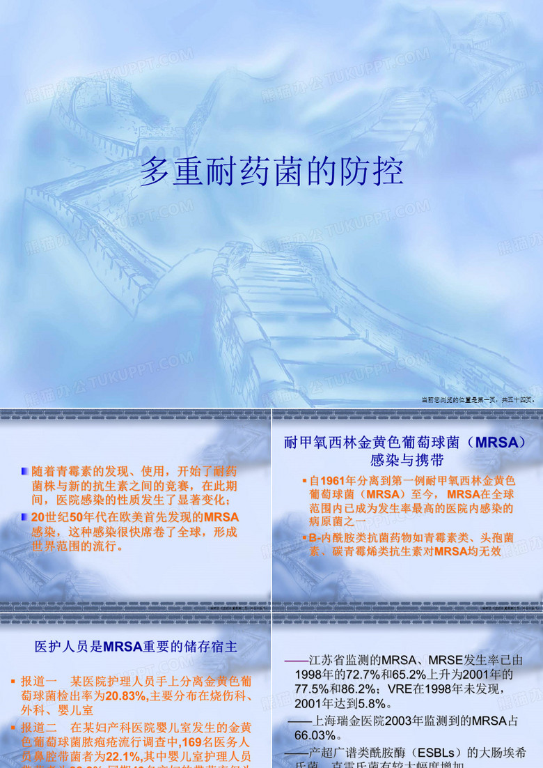多重耐药菌的防控PPT模板下载_编号qnegnyyw_熊猫办公