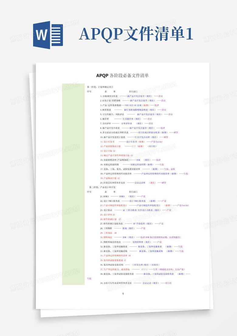 apqp文件清单1Word模板下载_编号qjjmbeyz_熊猫办公