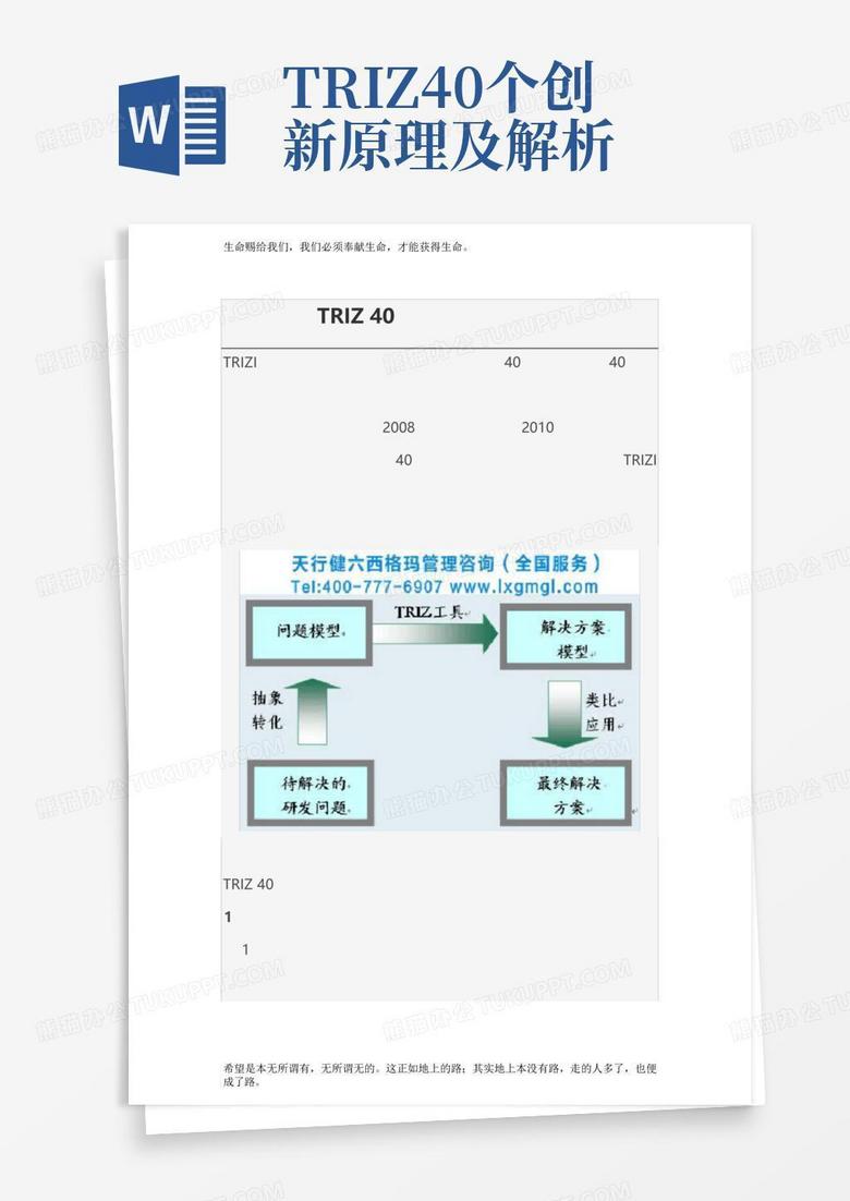 triz-40个创新原理及解析Word模板下载_编号lwgggoea_熊猫办公