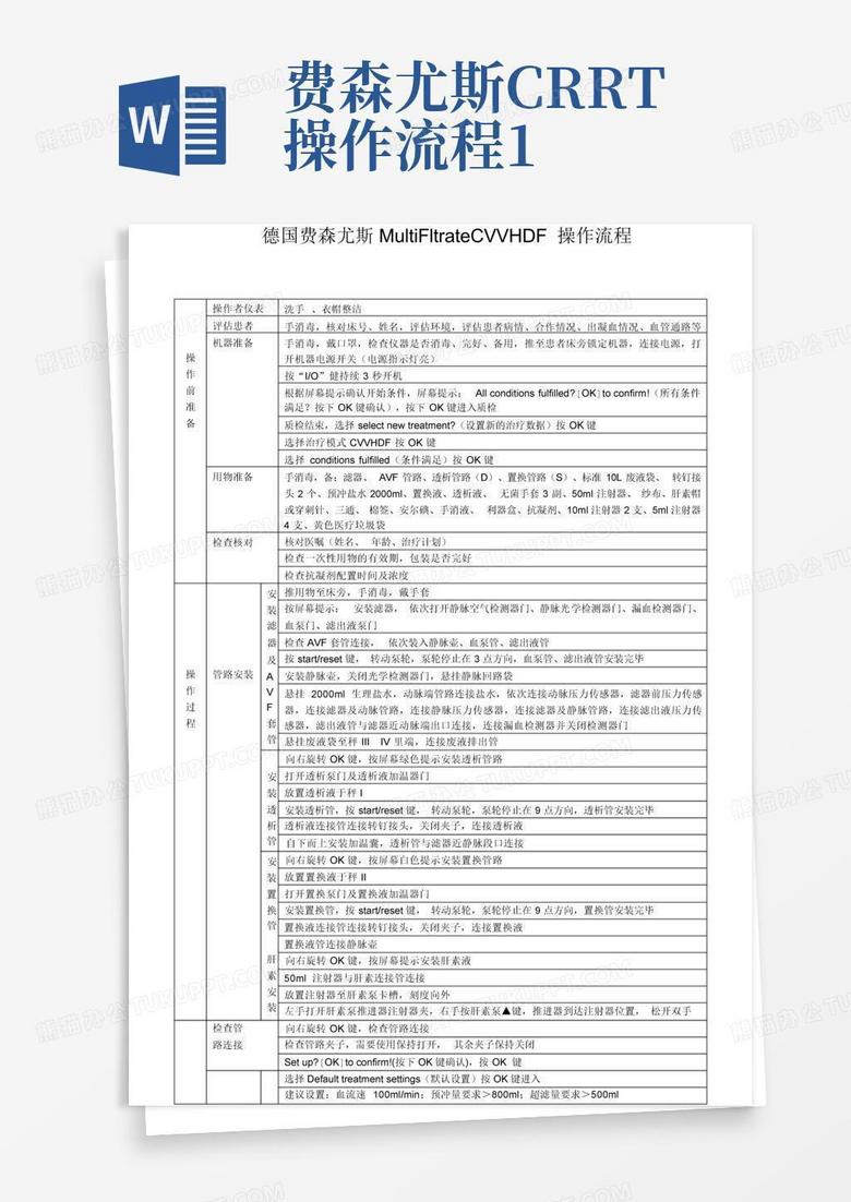 费森尤斯crrt操作流程1Word模板下载_编号qkaorwkn_熊猫办公