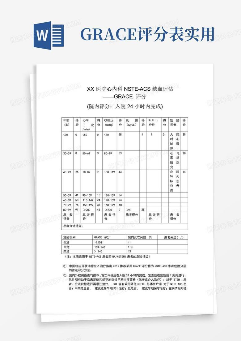 grace评分表-实用Word模板下载_编号qpzmajdv_熊猫办公