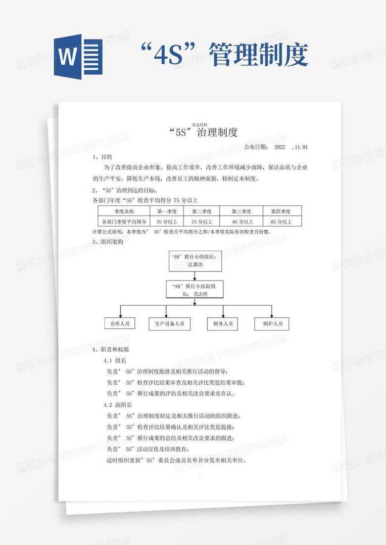“4s”管理制度Word模板下载_编号qvrxgdry_熊猫办公