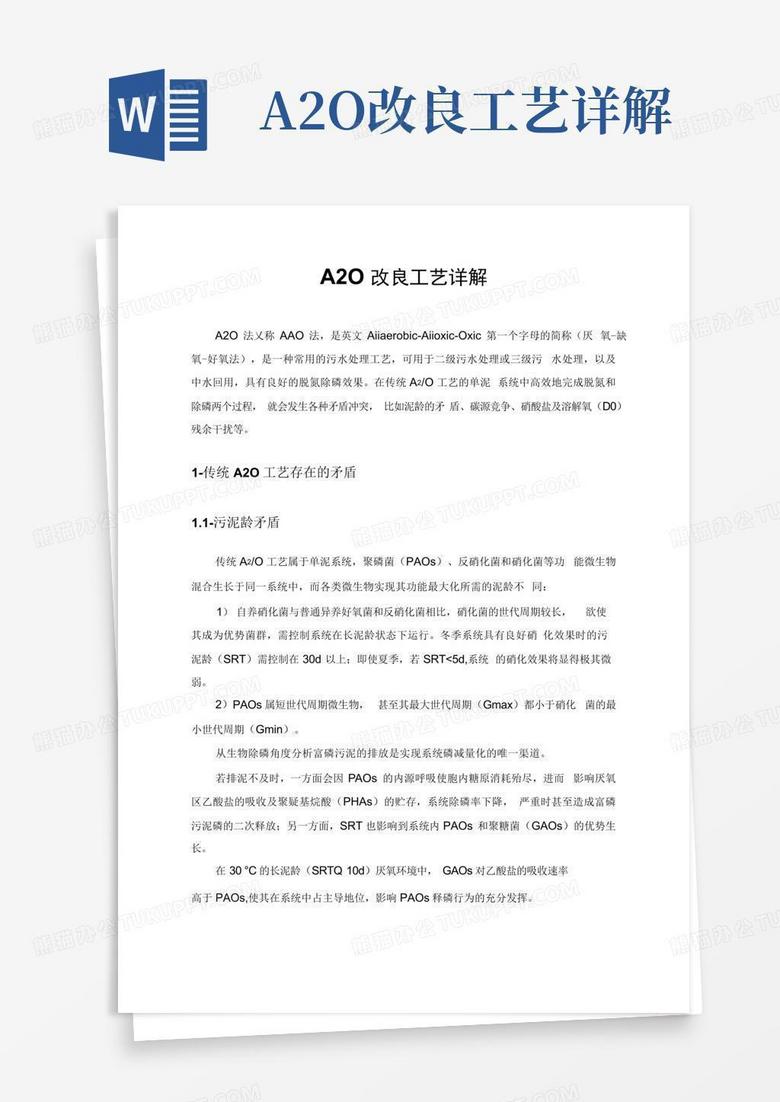 a2o改良工艺详解Word模板下载_编号qkzovpkd_熊猫办公