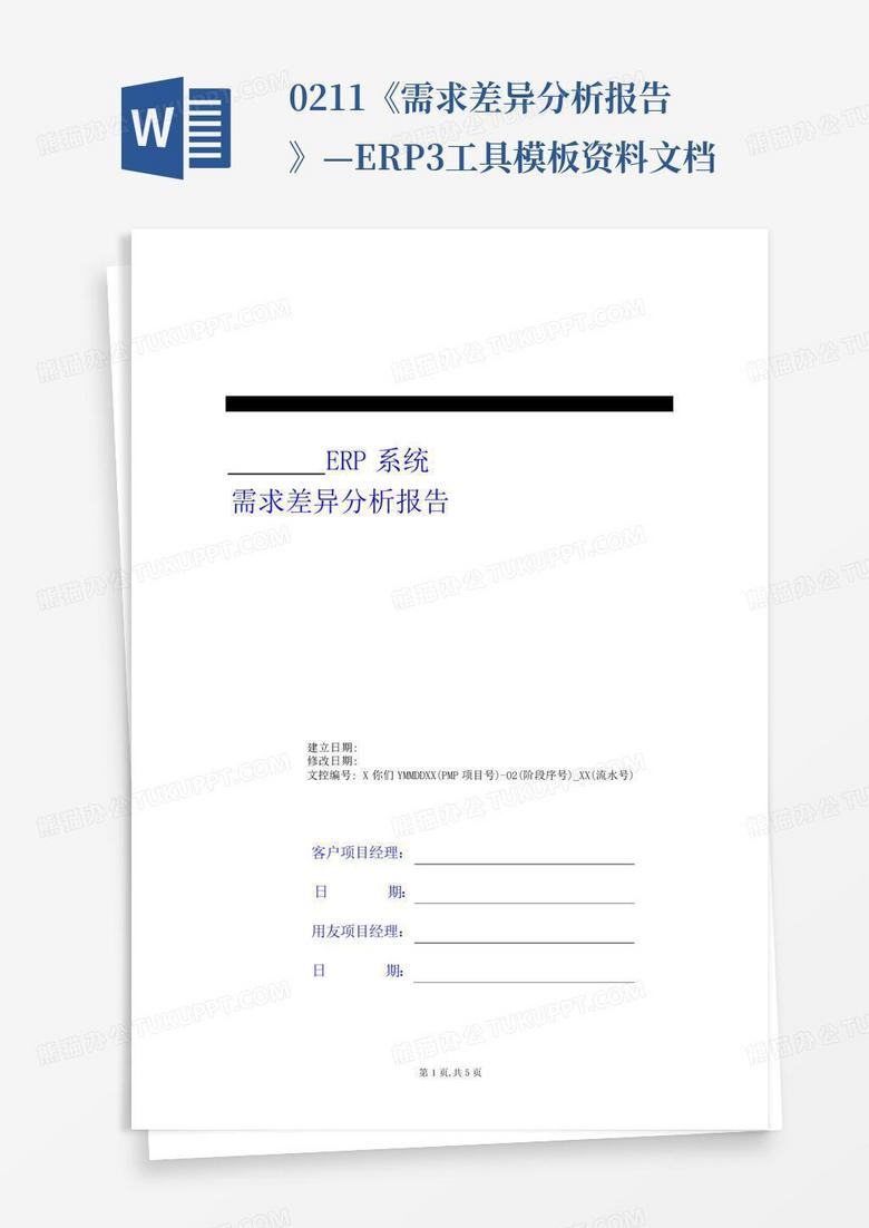 0211《需求差异分析报告》—erp3工具资料文档Word模板下载_编号lnnoovxe_熊猫办公