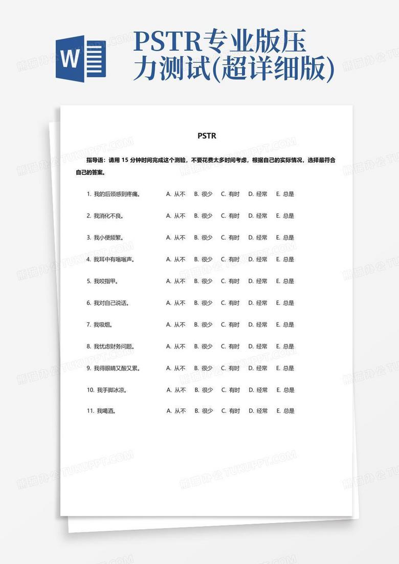 pstr专业版压力测试(超详细版)Word模板下载_编号lyewmvob_熊猫办公