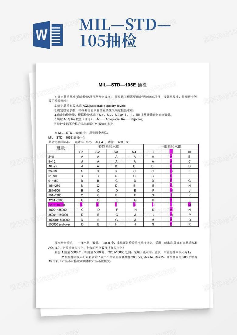 mil—std—105抽检Word模板下载_编号lgbvzgxo_熊猫办公