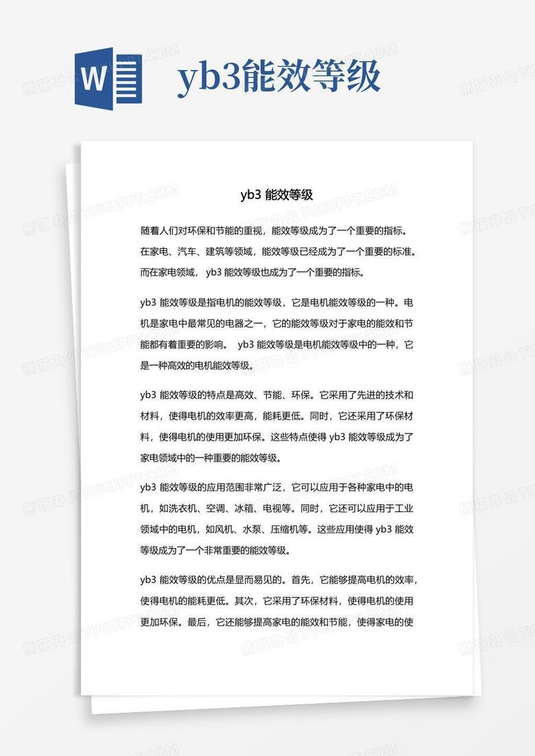 yb3能效等级Word模板下载_编号lzprnoga_熊猫办公