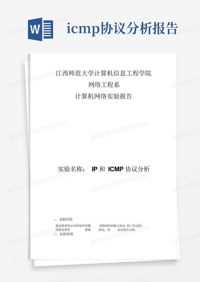 icmp和ip协议分析Word模板下载_编号lkwjznaz_熊猫办公