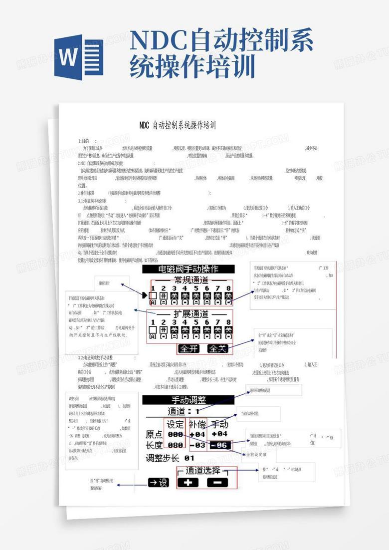 ndc自动控制系统操作培训Word模板下载_编号lvnygpew_熊猫办公