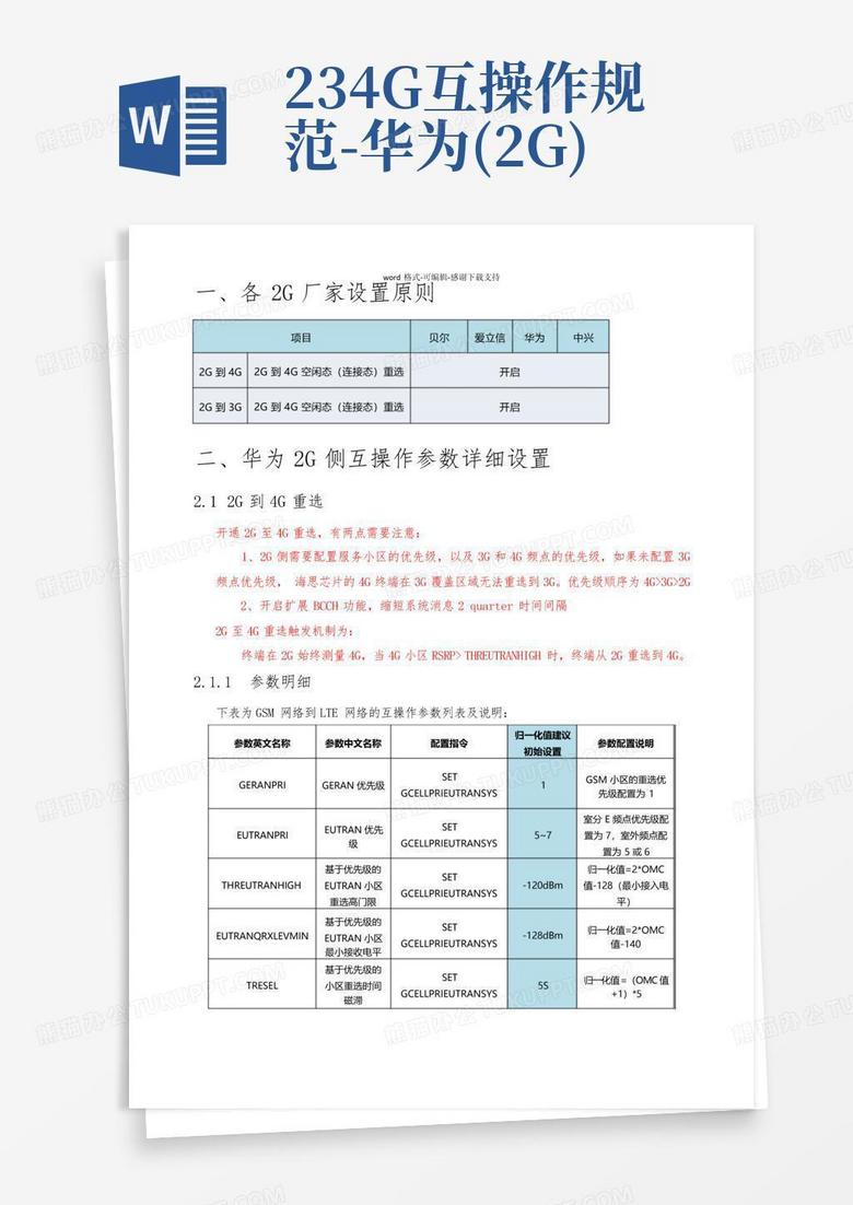 234g互操作规范-华为(2g)Word模板下载_编号qkjvznmp_熊猫办公