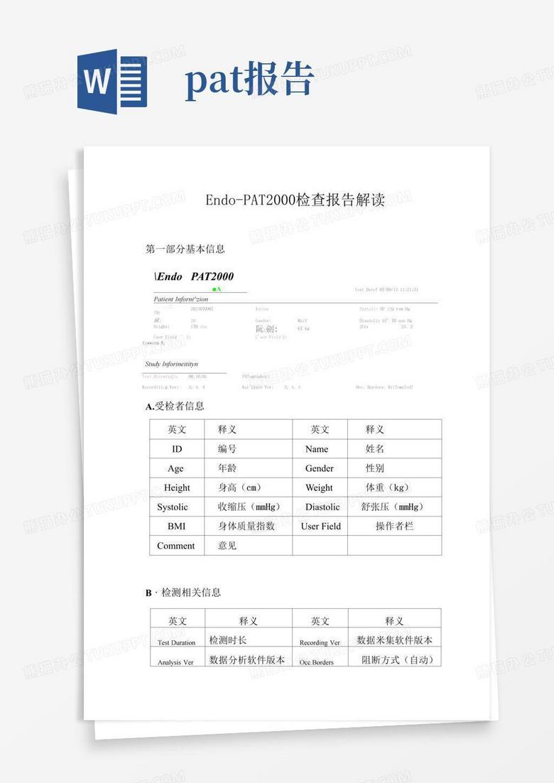 endo-pat2000报告解读v3.0Word模板下载_编号lydjdgdw_熊猫办公