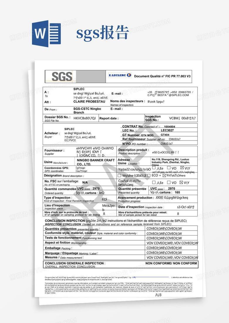 sgs验货报告_图文Word模板下载_编号lvmvmmzv_熊猫办公