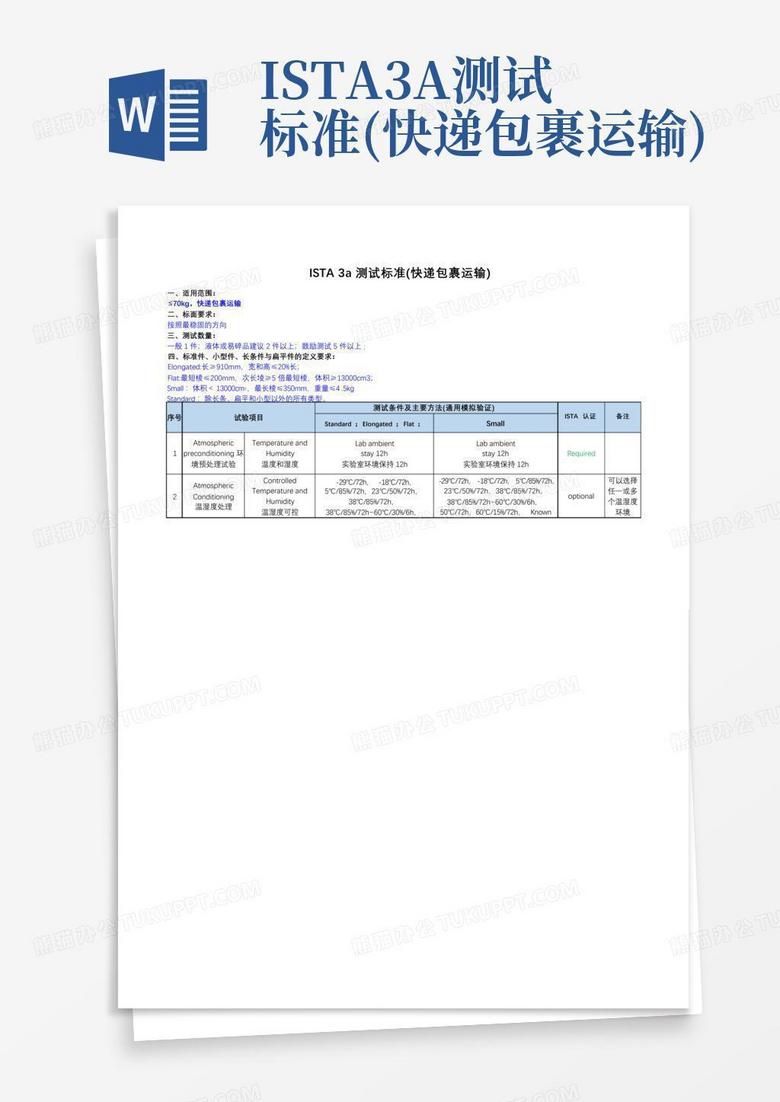 ista3a测试标准(快递包裹运输)Word模板下载_编号leryjrnp_熊猫办公