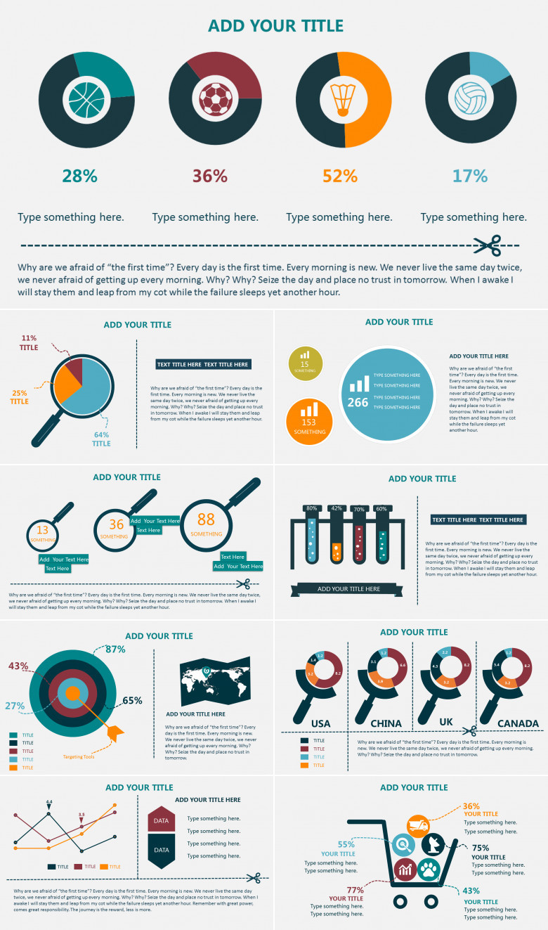 18页时尚好看的合集PPT图表下载_pptx格式_熊猫办公
